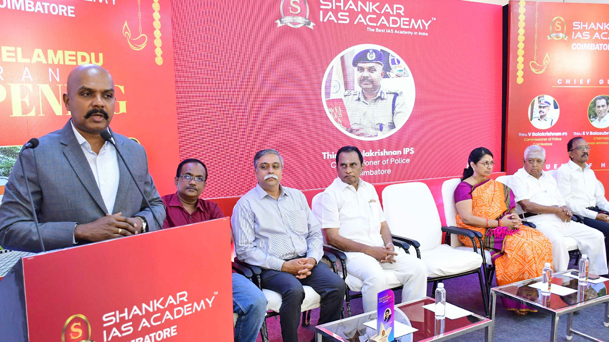 Shankar IAS Academy opens its 3rd branch in Peelamedu - The Covai Mail