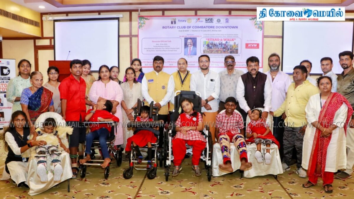 Rotary Downtown donates 100 wheelchairs - The Covai Mail
