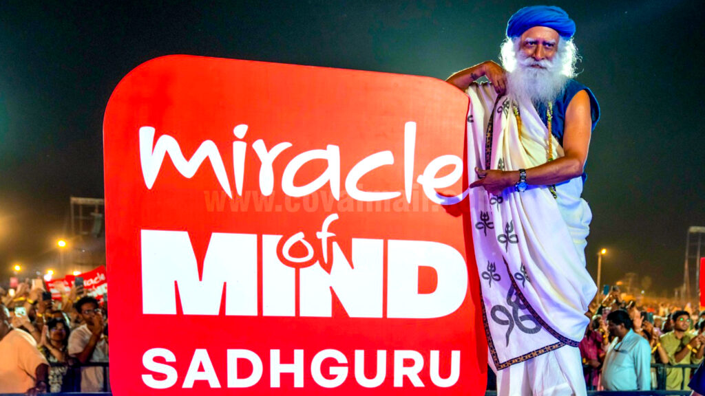 Sadhguru’s “Miracle of Mind” Meditation App Hits 1 Million - The Covai Mail