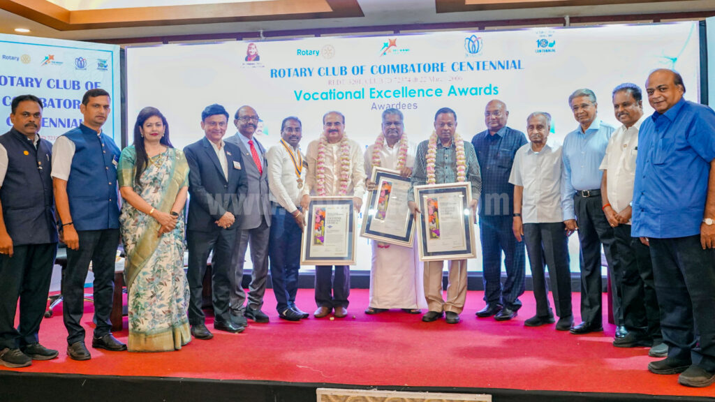 Rotary Centennial Honours 3 Icons of Coimbatore - The Covai Mail