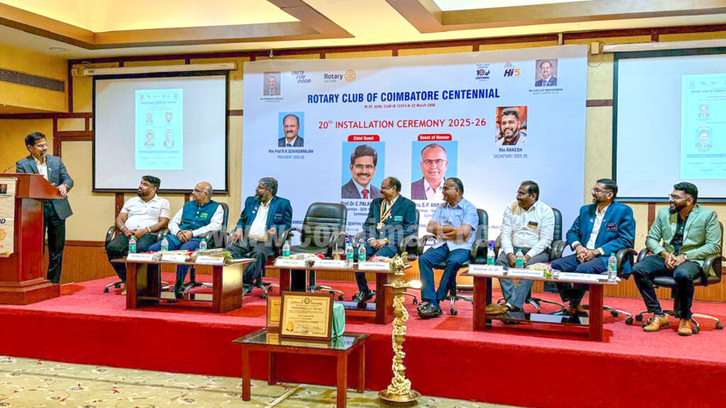 Rotary Centennial installs new team for 2025-26 - The Covai Mail