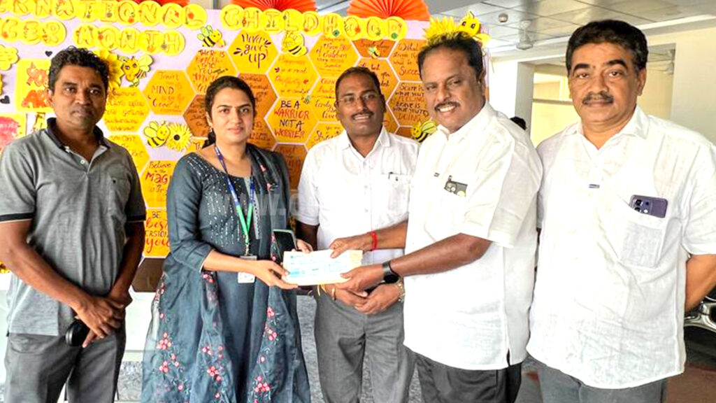 Rotary Centennial Trust donates ₹25000 to GKNMH - The Covai Mail