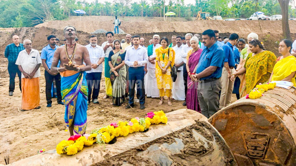 Bhoomi Puja for Pudukaadu & Kil Chithirai Chavadi Anicut Rejuvenation ...